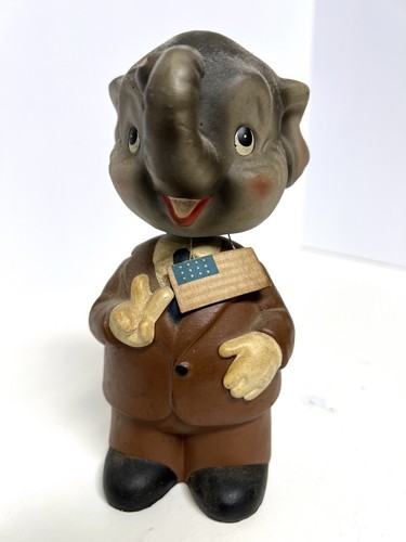 Vintage LEGO Japan 1960’s Republican GOP Elephant Bobblehead Ceramic ...
