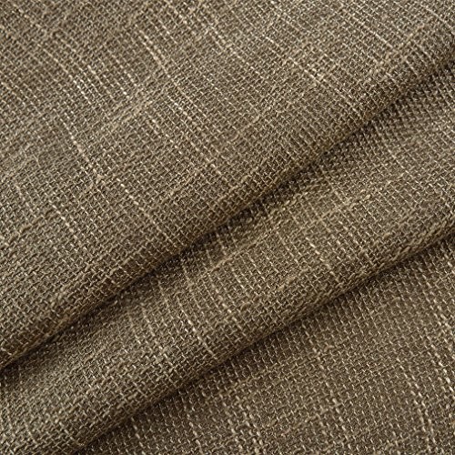 Soft Burlap Look Swag Curtains Rustic Natural Rod Pocket 36”W x 36”L ...