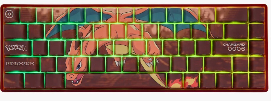 Highground x Pokemon - Base 65 Keyboard: Charizard | eBay