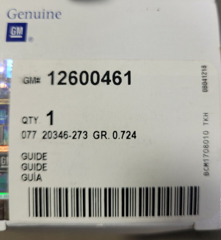 GM Engine Timing Chain Guide 12600461 06-21 Buick Cadillac Chevrolet ...