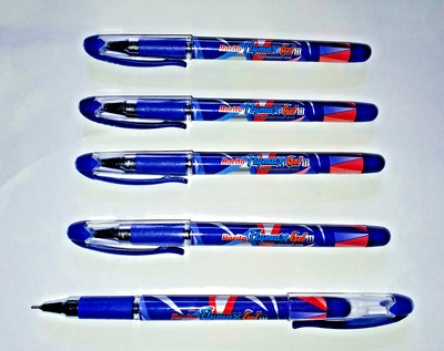 8x Rorito Flymax Gel II BLUE Gel Pen |0.5mm| waterproof ink School home ...