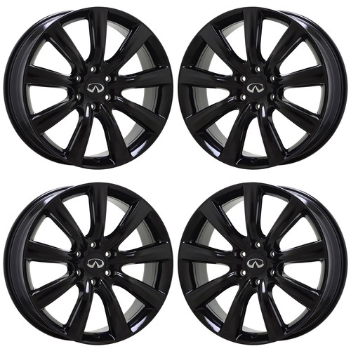 22" Infiniti QX56 QX80 Gloss Black wheels rims Factory OEM set 73729 ...