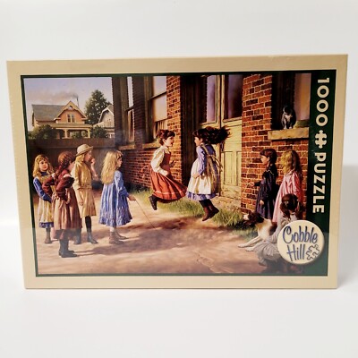 Cobble Hill 1000 Piece Jigsaw Puzzle " Just Before The Bell" Jim Daly ...