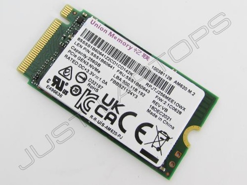 Union Memory 256GB M.2 NVMe 2242 PCIe Gen3 Solid State Drive SSD ...