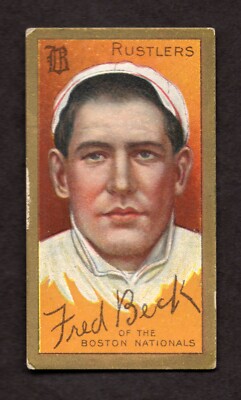 1911 T205 Gold Border Fred Beck Boston Piedmont Back | eBay