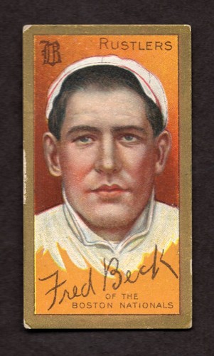 1911 T205 Gold Border Fred Beck Boston Piedmont Back | eBay