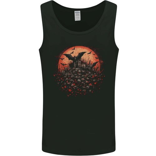 Bat Apocalypse Red Moon Halloween Uomo Vest Tank Top | eBay