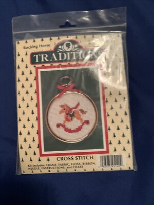 Traditions Cross Stitch Rocking Horse New in Package T8544 | eBay