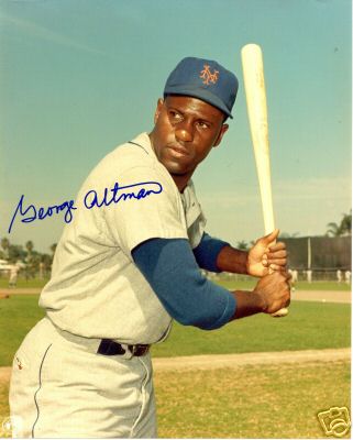 GEORGE ALTMAN NEW YORK METS SIGNED 8X10 PHOTO W/COA | eBay