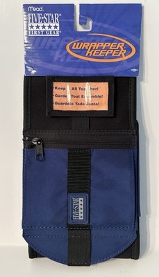 Five Star Wrapper Keeper Dark Blue 2002 Mead Vintage Book & Notebook ...