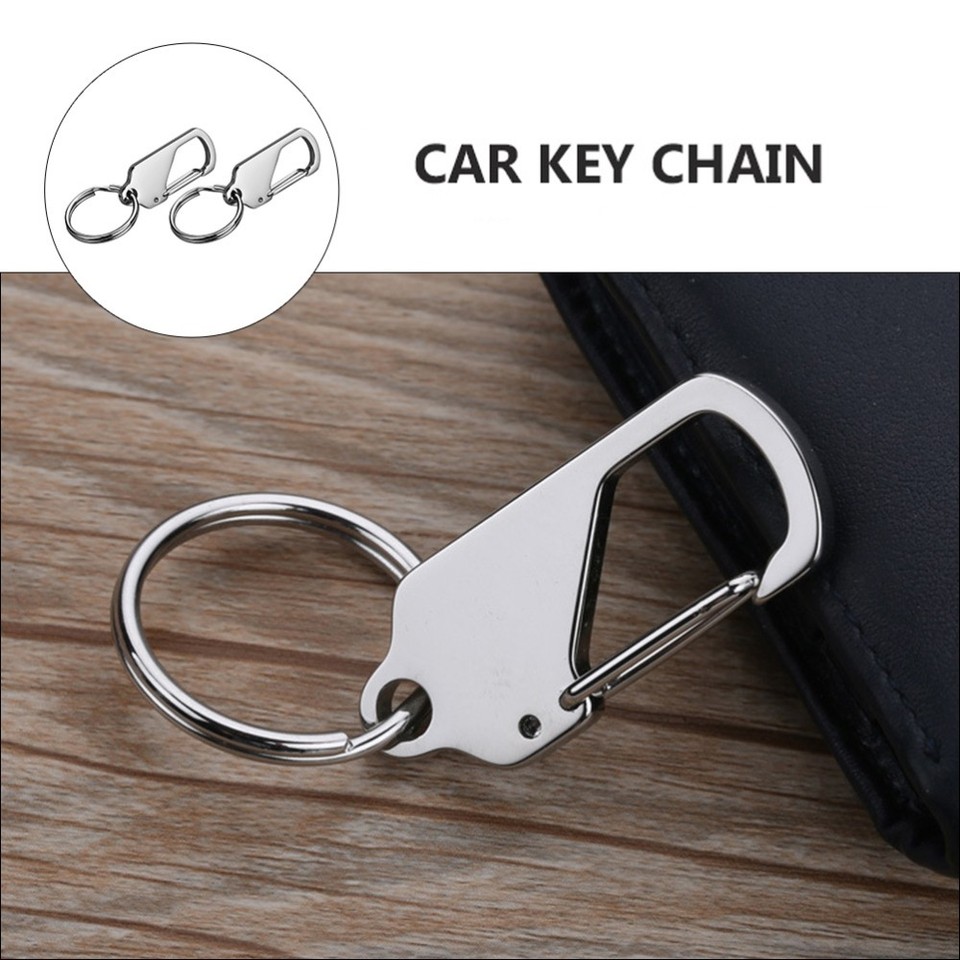 2pcs Stainless Steel Key Holder Fashion Key Chain Anti-lost Key Chain ...