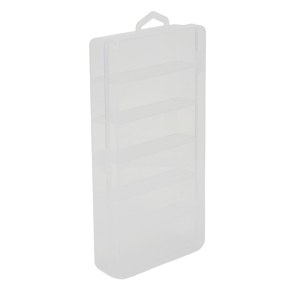 Six Grid Bait Box PVC Plastic Transparent 17.5x9.5x3cm Accessory Box ...