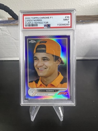 Lando Norris 2022 Topps Chrome F1 #34 Purple Refractor /399 PSA 9 | eBay