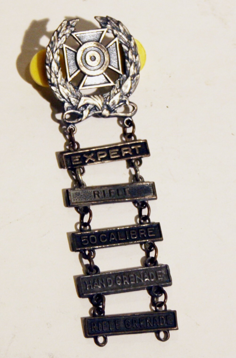 US Army Marksman Qualification Badge With 5 Bars Grenade Rifle Expert ...