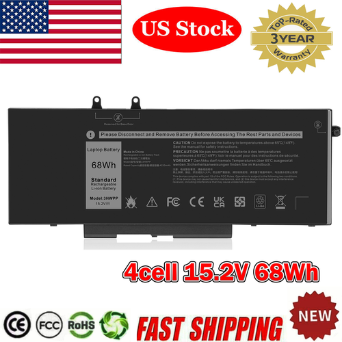 3HWPP Battery for Dell Precision 3541 3551 Latitude 14 5401 5411 15 ...