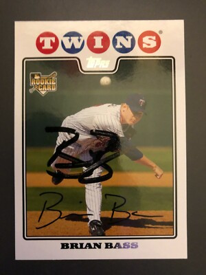Minnesota Twins BRIAN BASS autographed 2008 Topps | eBay
