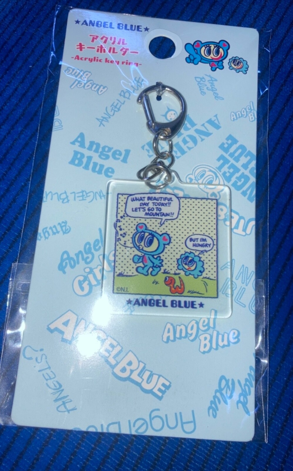 RARE y2k Angel Blue Nakamura kun acrylic keychain charm 2000s mezzo ...
