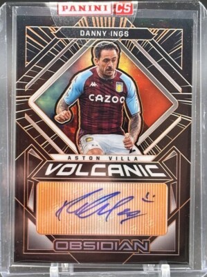 2021-22 Panini Obsidian Danny Ings Auto Volcanic Signatures SP #ed 10/ ...