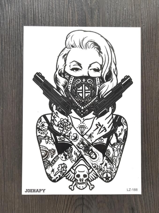 Gangster Tattoos Designs For Girls