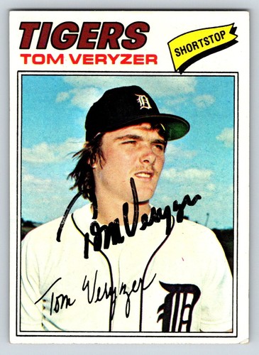 1977 Topps #145 Tom Veryzer Tigers Signed Auto | eBay