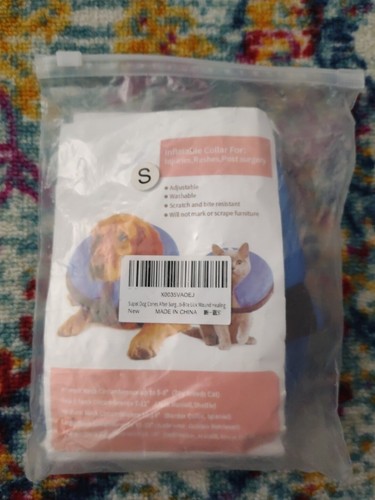 Supet Dog Cones After Surgery Protective Inflatable Dog Collar Recovery ...