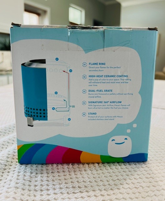 Solo Stove Mesa Smokeless Tabletop Fire Pit Limited Edition Jet Puffed ...