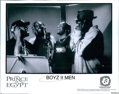 1998 Boyz Ii Men Dreamworks Records The Prince Of Egypt Musician 8X10 ...