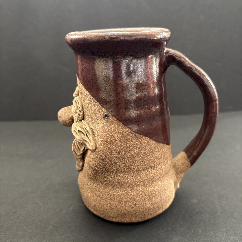 Mark Hines Creations Mug Stoneware Pottery Big Nose Funny Face Tall Mug ...