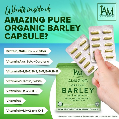 IAM Amazing Pure Organic Barley Capsules 100 | eBay