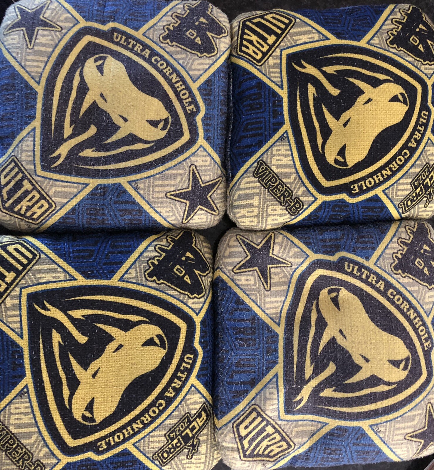 Ultra Viper-B 2024 ACL Pro Stamped Cornhole Bags (Set of 4) – 5/9 Blue ...