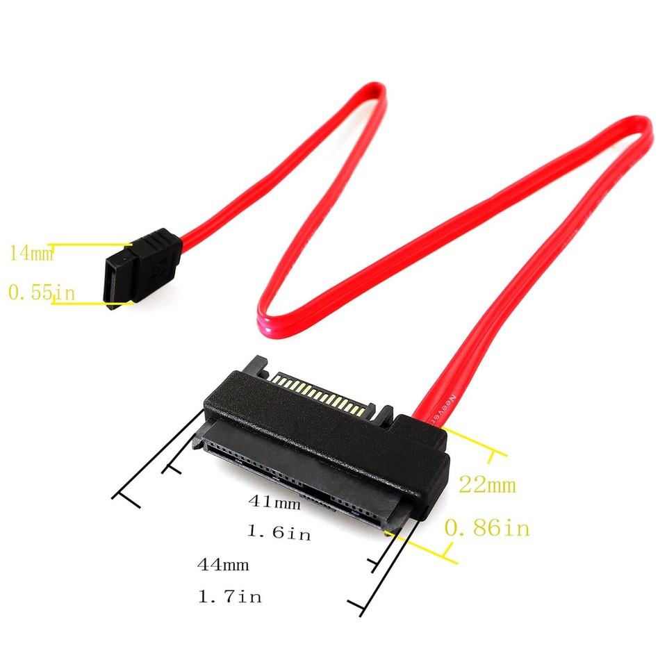 SFF-8482 to SATA Cable SAS Hard Disk Connected to Motherboard SATA Port ...
