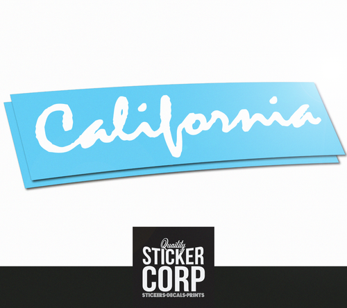 California Decal Vinyl Sticker Cars Trucks Vans Walls Laptop | White ...