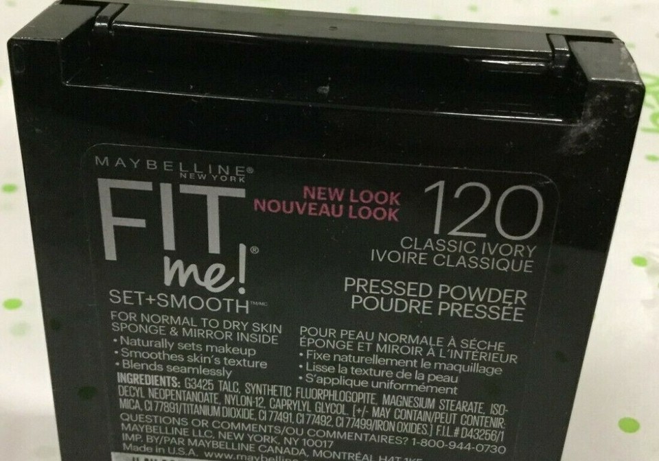 2 X Maybelline New York Fit Me! Set + Smooth Pressed Powder 0.3 Oz ...