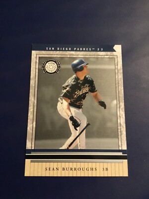 2003 Fleer #39 SEAN BURROUGHS San Diego Padres Great Card! | eBay