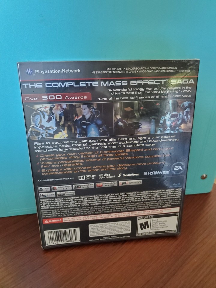 Playstation Network PS3 Mas Effect Trilogy Bio Ware New Sealed. | eBay