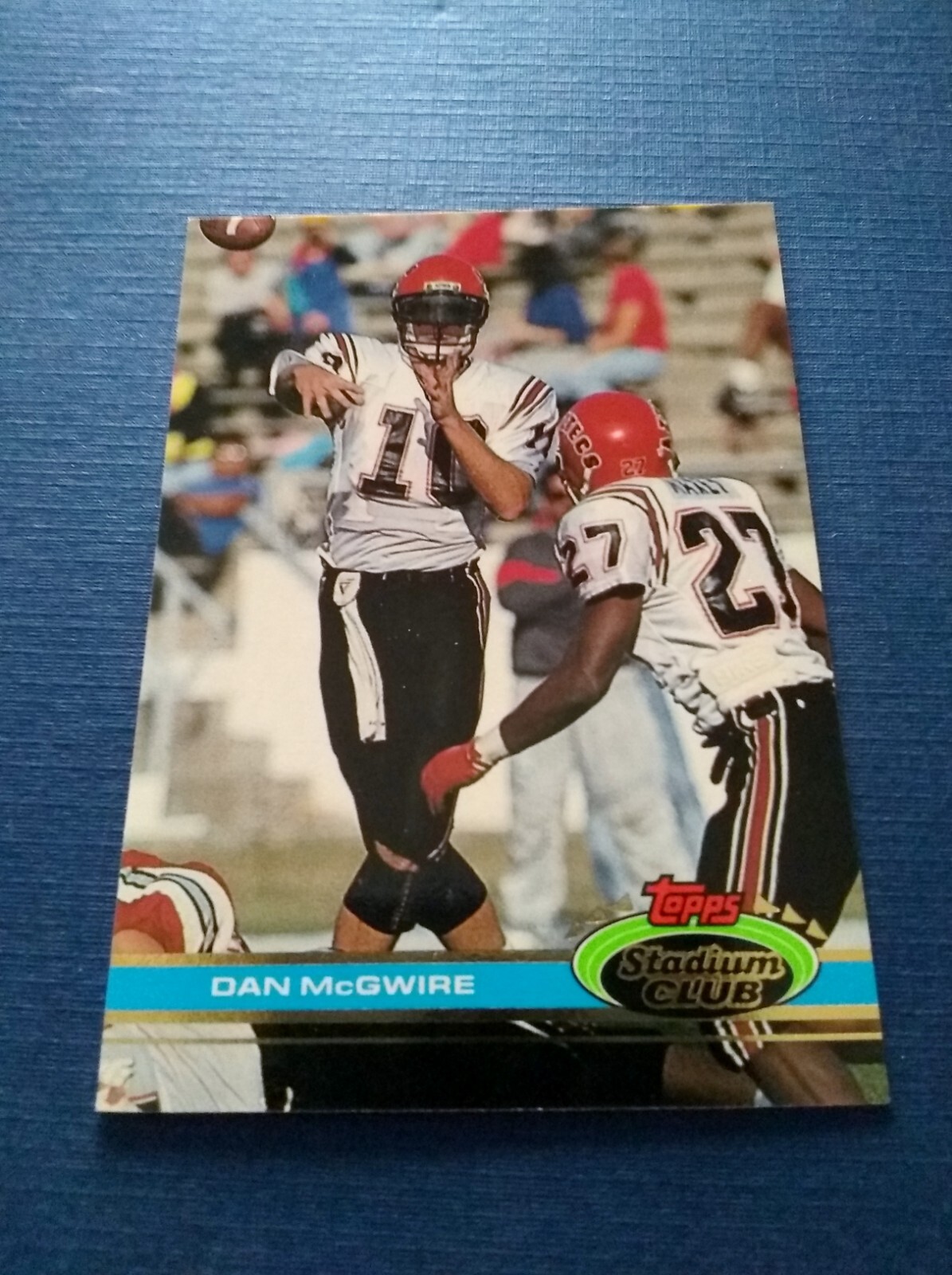 1991 Stadium Club Football Dan McGwire Rookie Card #272 Set Break NM-MT ...