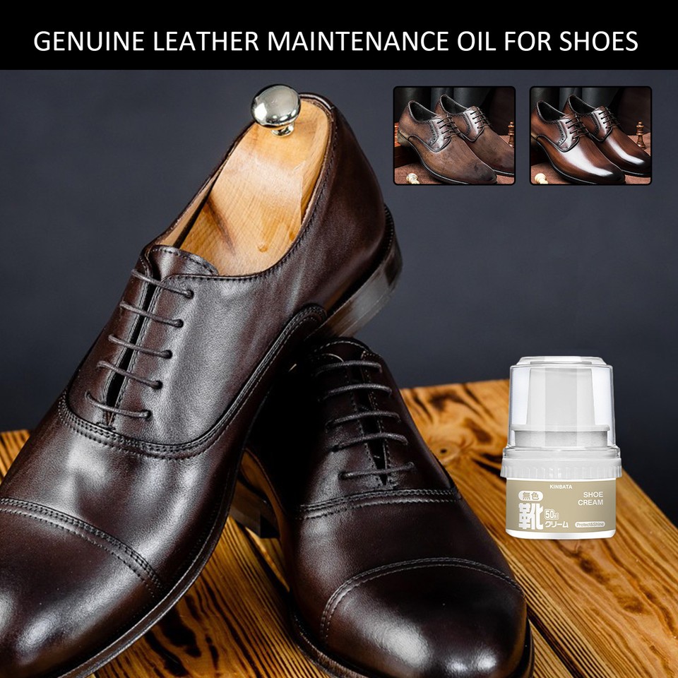 Shoe Shine Polish 50ml High Gloss Boot Polisher With Applicator Shoe ...