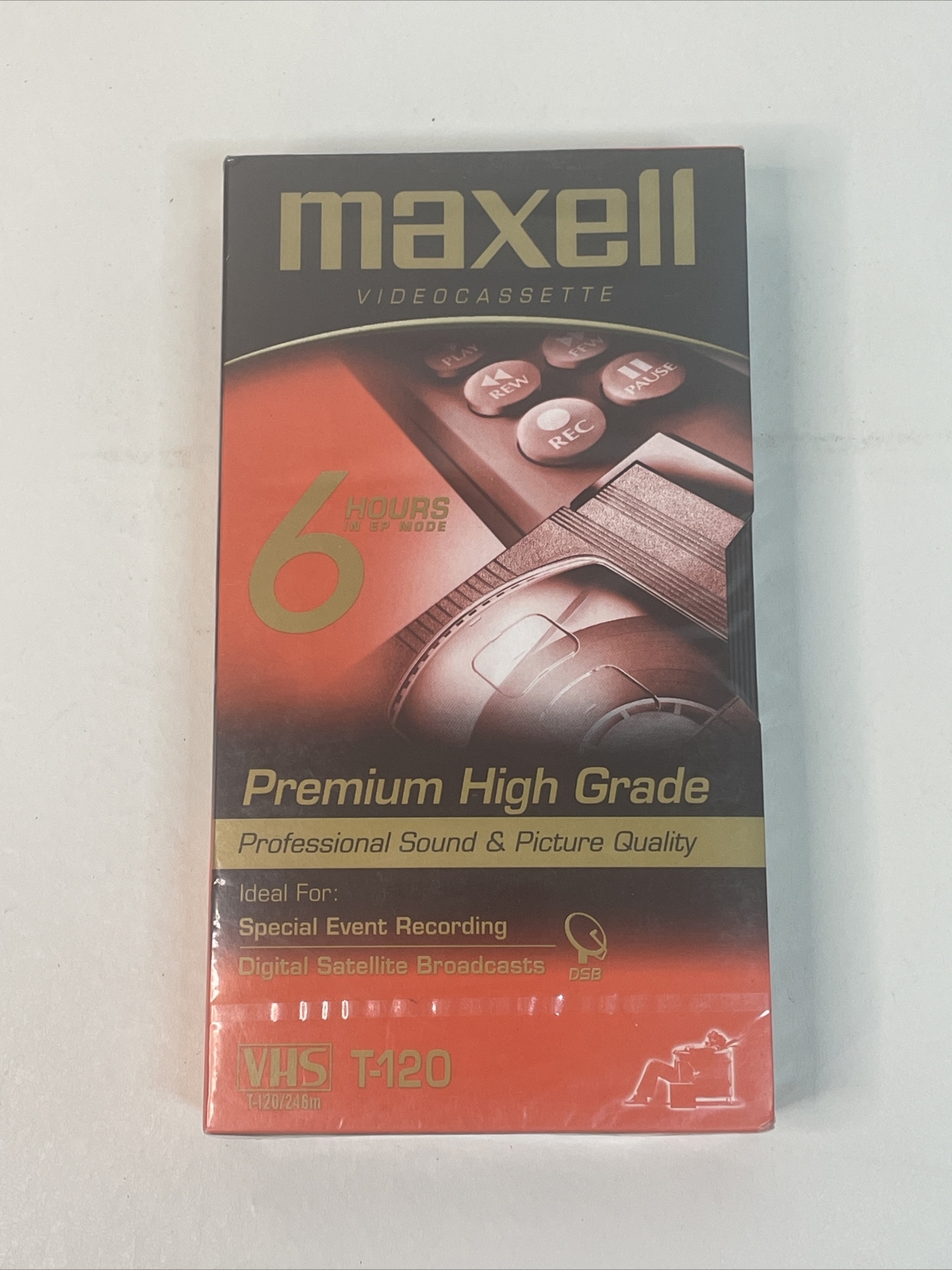 Maxell Premium High Grade T-120 Blank VHS Video Cassette Tapes Factory ...