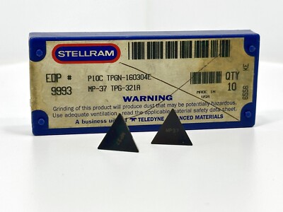STELLRAM TPGN-160304E TPG-321A New Carbide Inserts 9993 Grade MP-37 ...