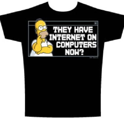 The Simpsons Homer, They Have Internet On Computers Now? XXL T-Shirt ...