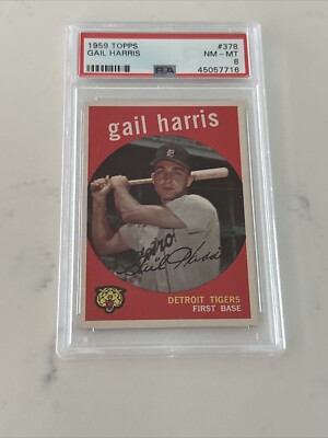 1959 Topps Baseball #378 Gail Harris PSA 8 NM-MT | eBay