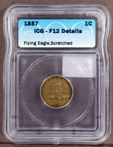 1857 1C ICG F12 Flying Eagle Cent | eBay