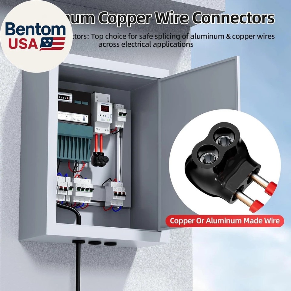Insulated Splice Multi Cable Connectors, 2/0-6 AWG Insulated In-Line ...
