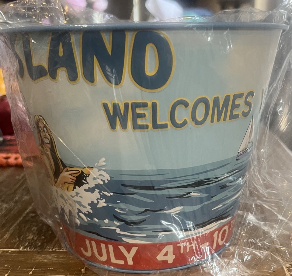 BRAND NEW!! Jaws 50th Anniversary Shark Popcorn Bucket, Tin Bucket ...