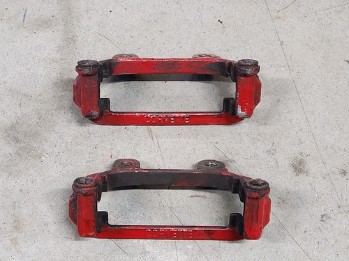 86 Corvette FRONT BRAKE CALIPER MOUNTING BRACKETS Carrier 85 87 GM OEM ...