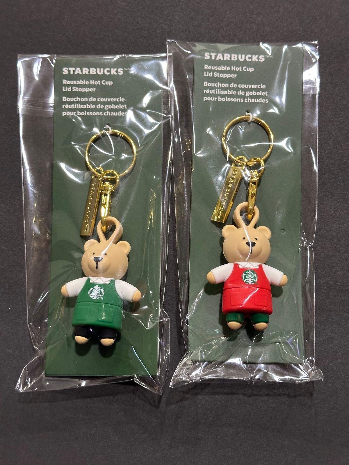 Starbucks Bearista Winter 2025 Reusable Hot Cup Lid Stopper / Keychain ...
