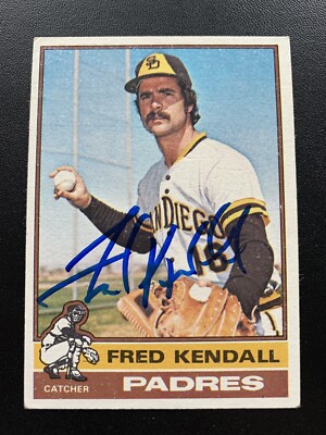 Fred Kendall Signed 1976 Topps #639 Card San Diego Padres Autograph COA ...