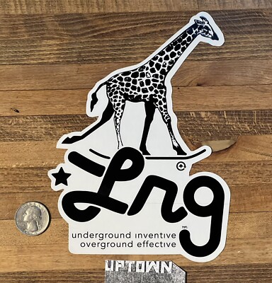 Lifted Research Group LRG Giraffe Sticker Decal Skateboarding Vintage ...