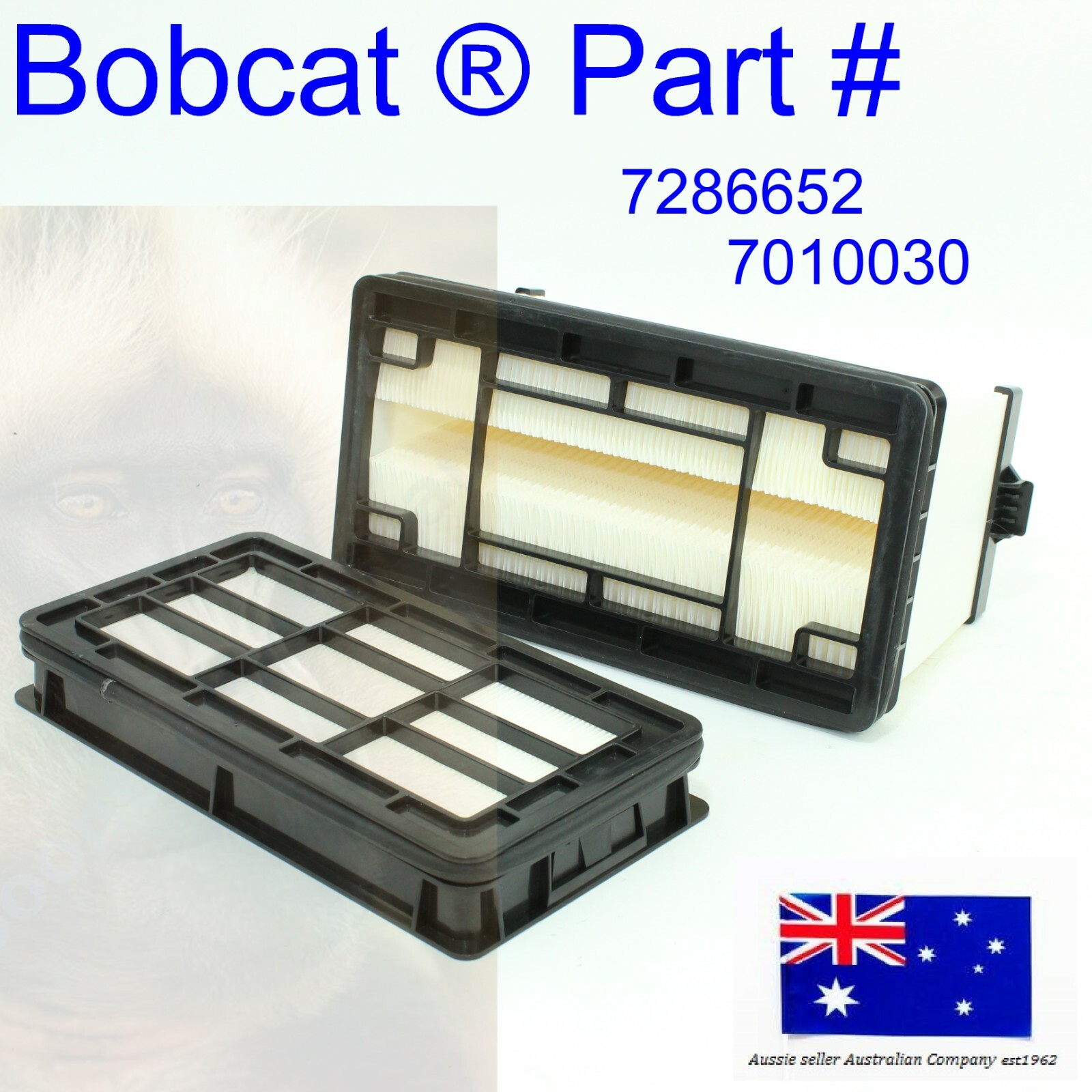 Air Cleaner Filter fits Bobcat 7010031 7286652 7010030 A770 T740 T750 ...