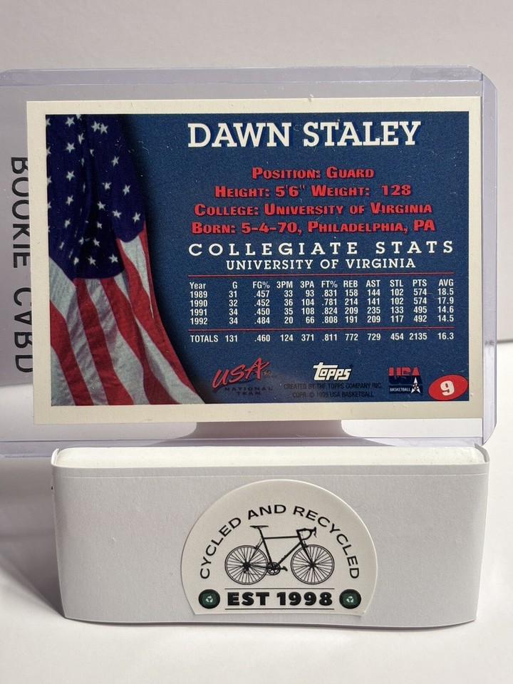 Dawn Staley US USA Olympics Rookie Card 1995 Topps South Carolina ...